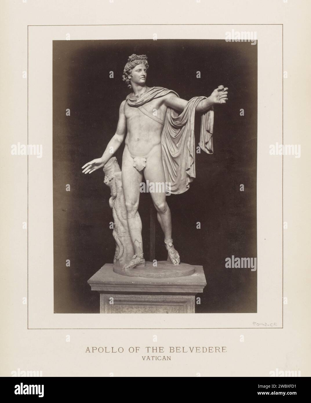 Sculpture Apollo van Belvedère, Anonymous, c. 1860 - c. 1900 photograph ...