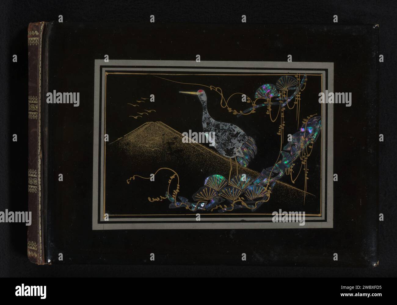 Photo album (empty), Anonymous, 1860 - 1900 scrapbook Photo album with ...