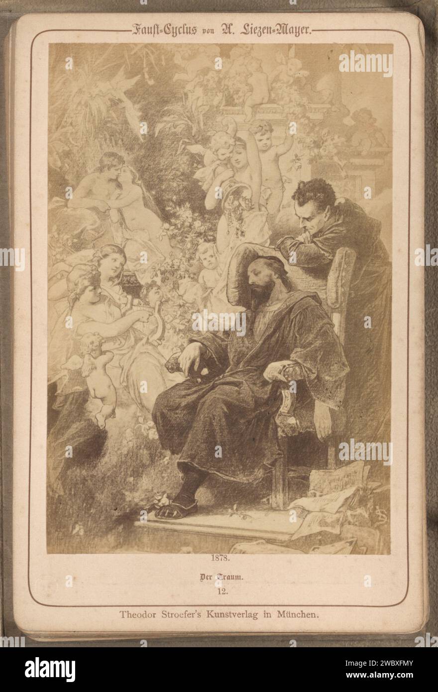 Photo production of (presumably) a drawing entitled 'De Droom', 1878 ...