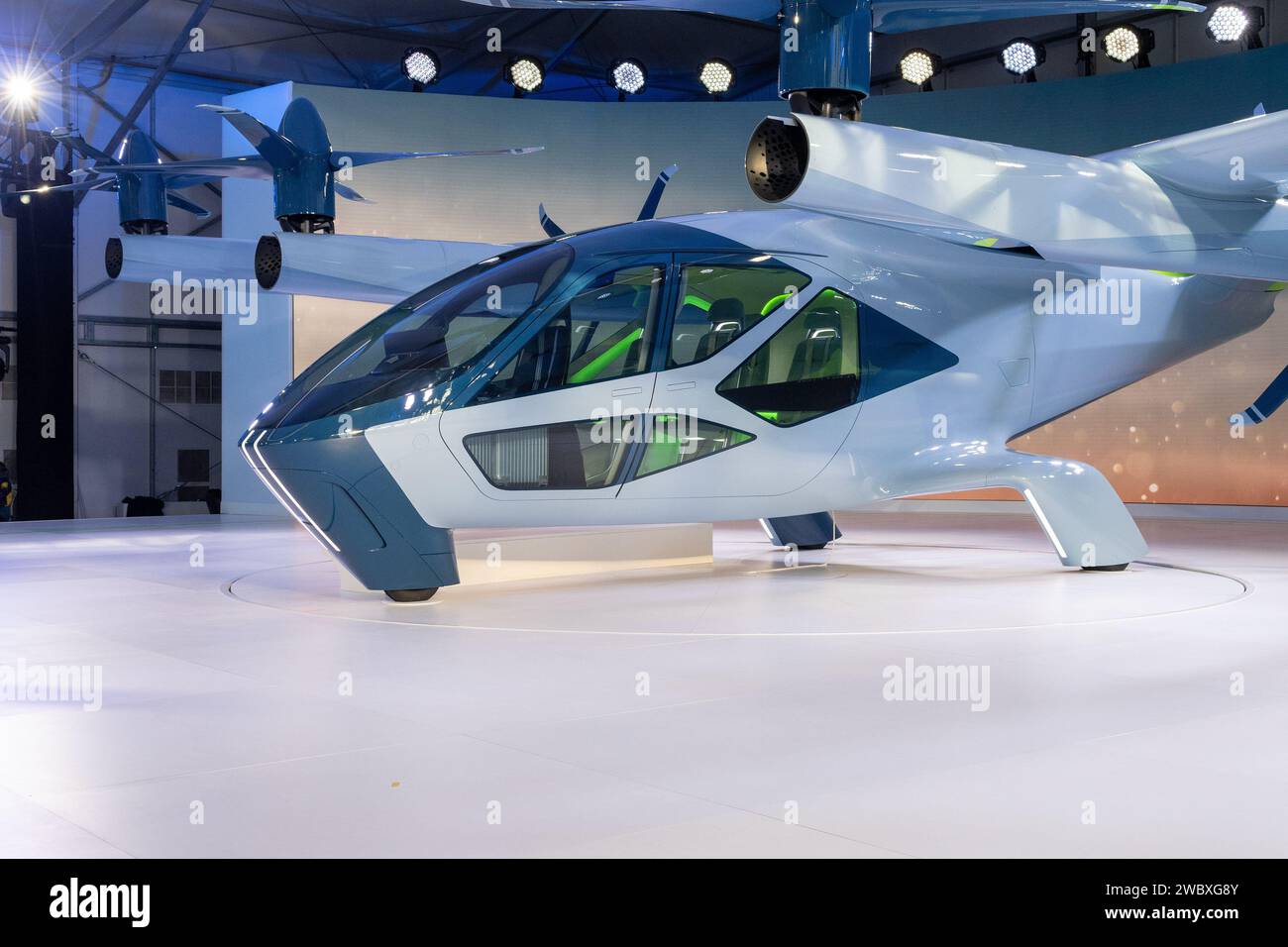 Las Vegas, NV, USA. 12th Jan, 2024. View of the S-A2 eVTOL (electric ...