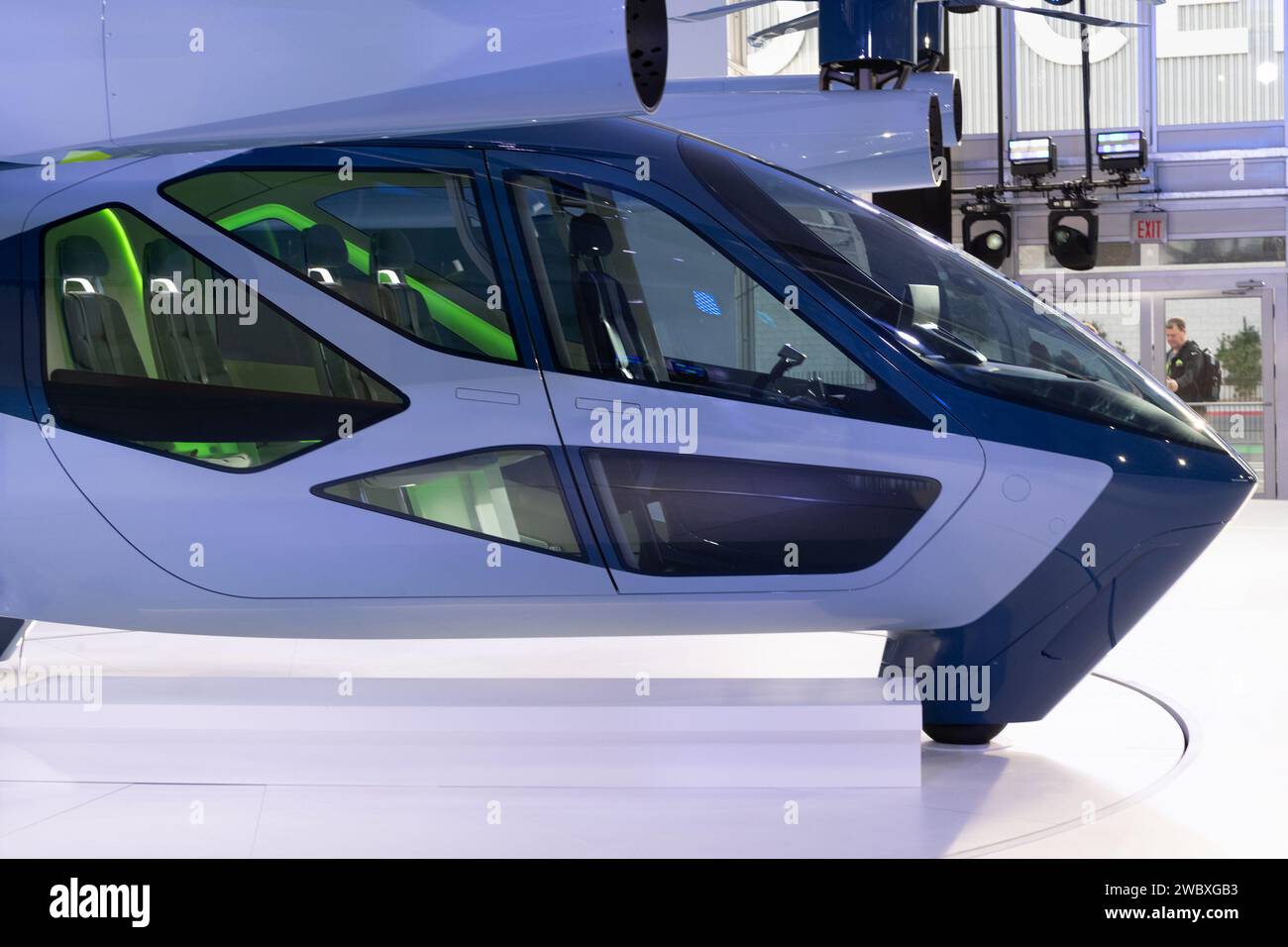 Las Vegas, NV, USA. 12th Jan, 2024. View of the S-A2 eVTOL (electric ...