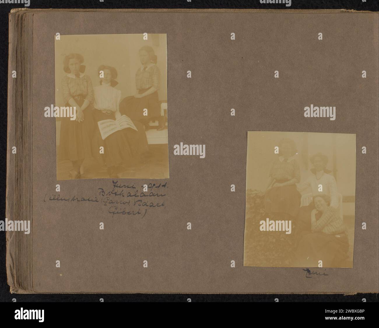 Two group portraits by Willy and Loentje Onnen with a friend, Carolina ...