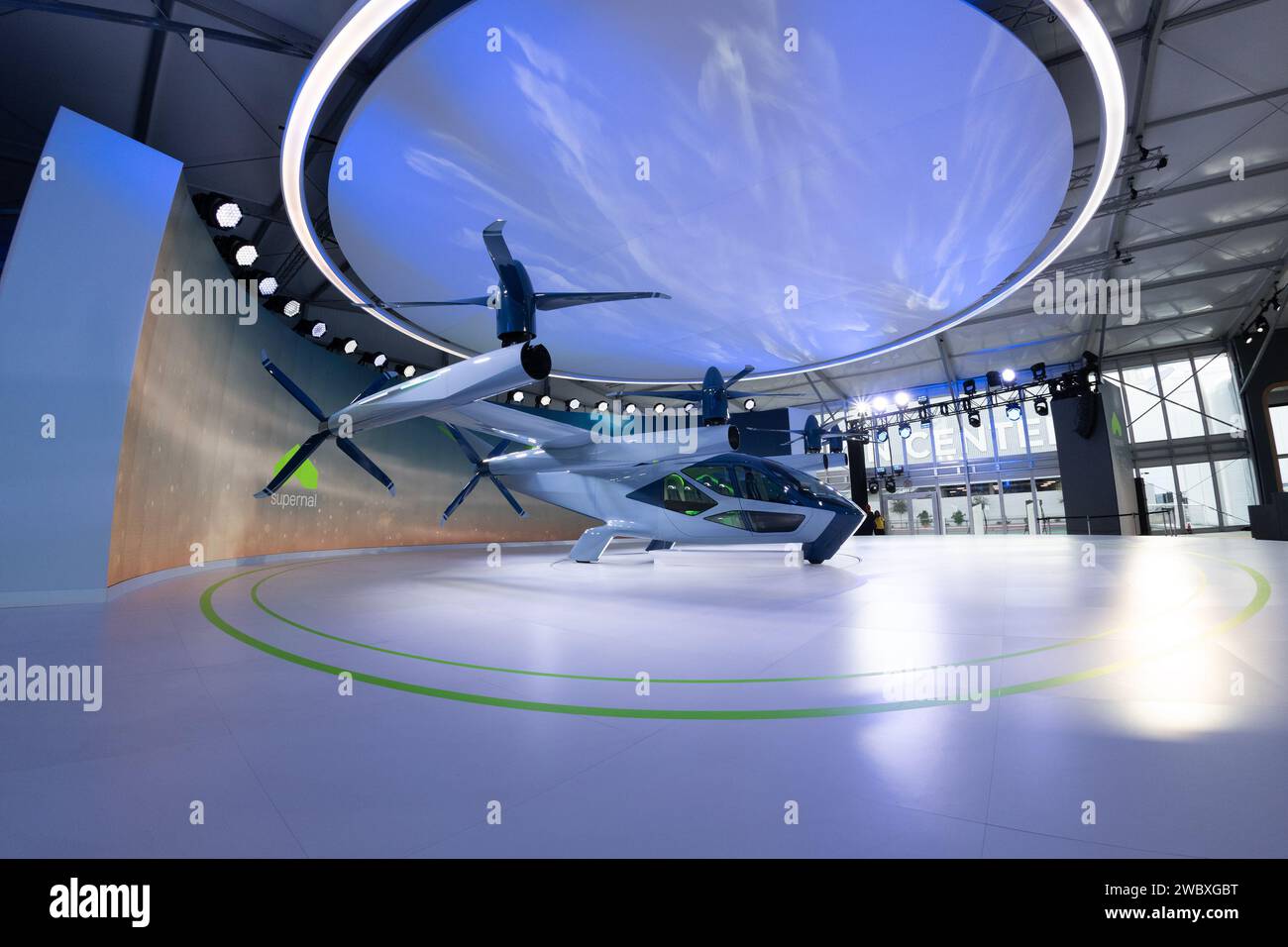 Las Vegas, NV, USA. 12th Jan, 2024. View of the S-A2 eVTOL (electric ...