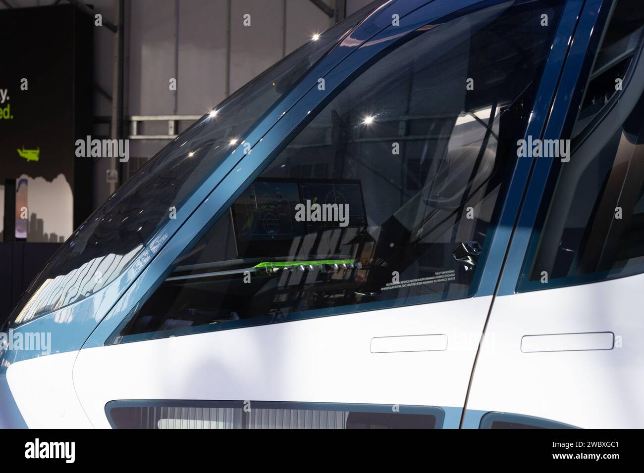 Las Vegas, NV, USA. 12th Jan, 2024. View of the S-A2 eVTOL (electric ...