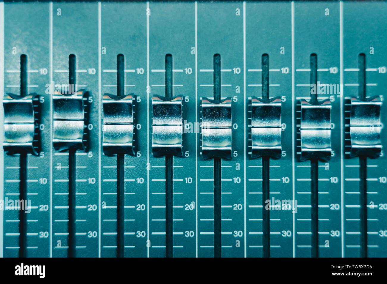 Professional audio studio sound mixer console board panel with ...