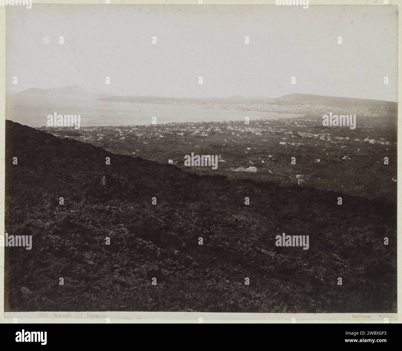 Naples seen from the flanks of the Vesuvius, Giorgio Sommer, c. 1870 ...