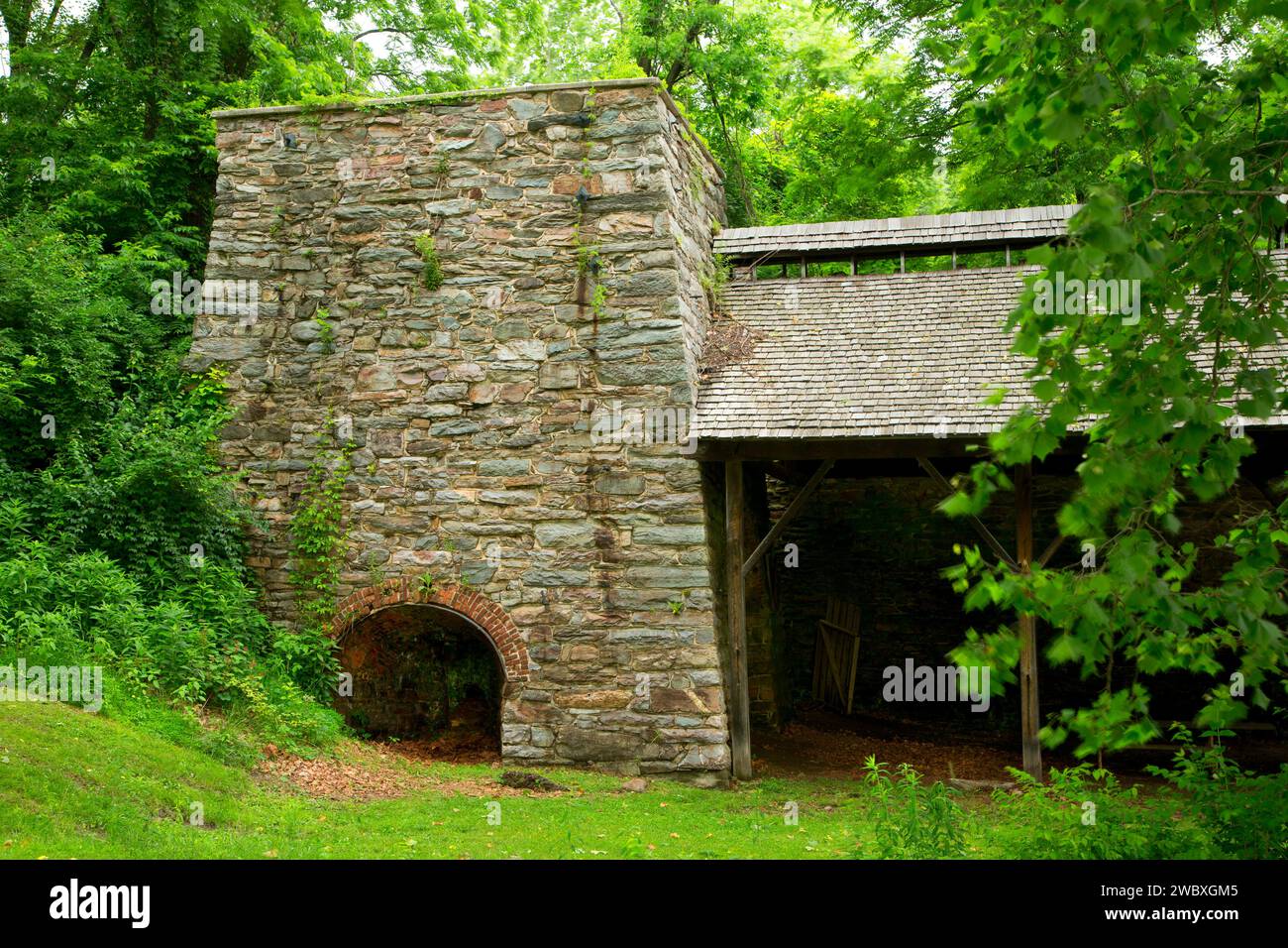 Catoctin Iron Furnace, Cunningham Falls State Park, Maryland Stock ...