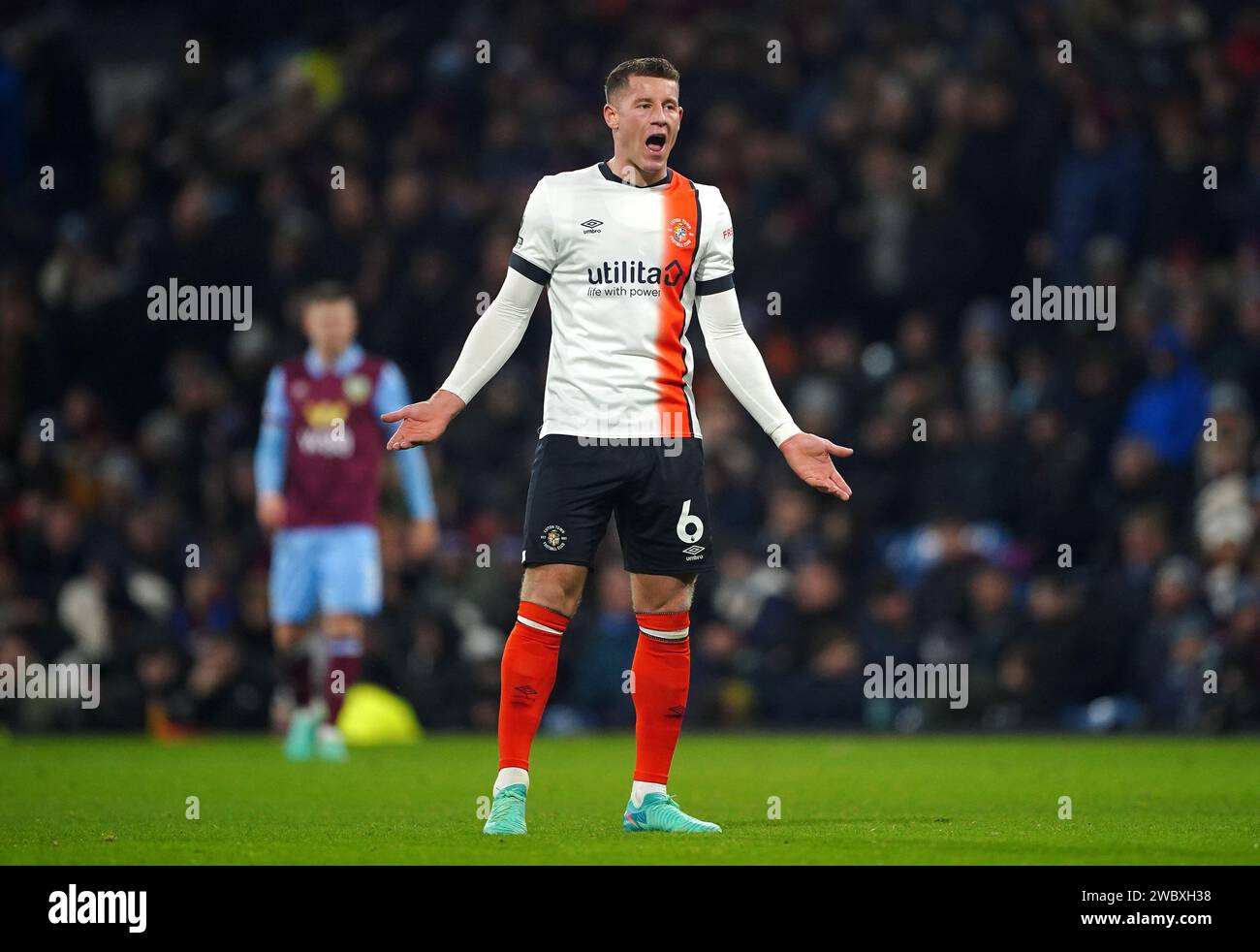 Luton Town's Ross Barkley appeals to the referee during the Premier ...
