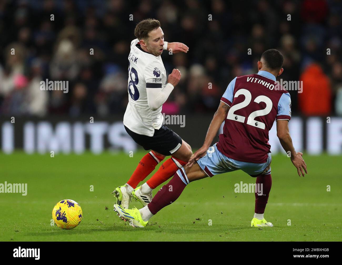 Turf Moor, Burnley, Lancashire, UK. 12th Jan, 2024. Premier League ...