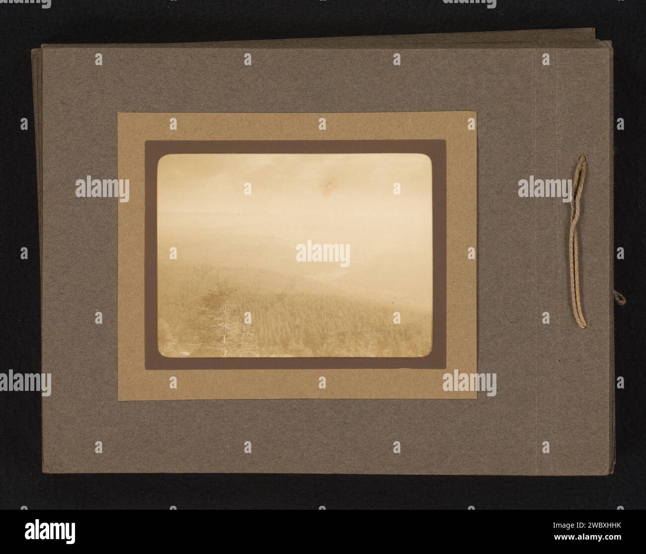 View over a hilly landscape, Anonymous, 1880 - 1930 photograph This ...