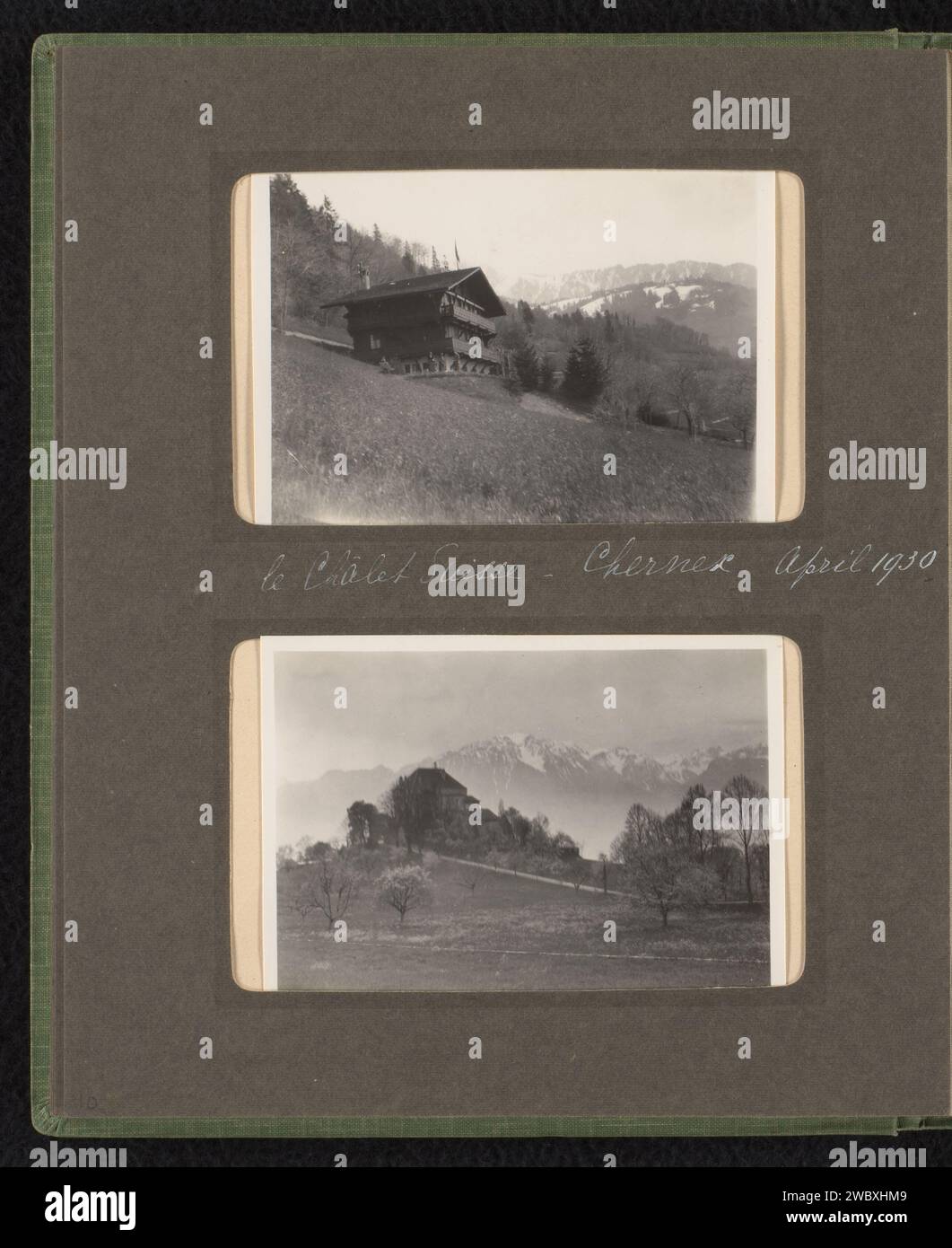 Two photos of the village of Chernex near Montreux, Frank Willem van ...