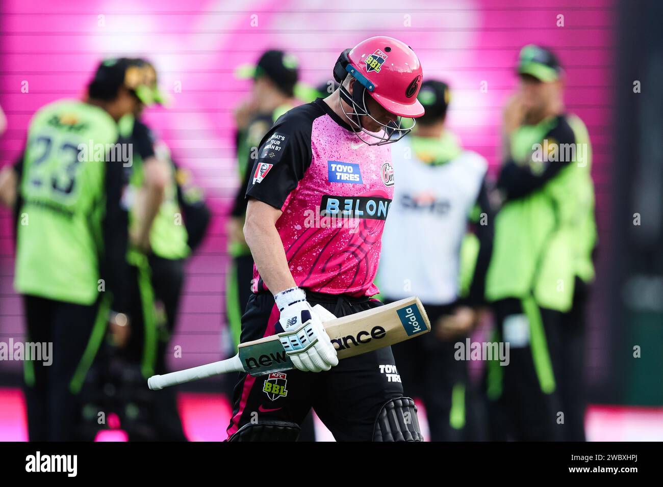 Sydney, Australia, 12 January, 2024. Sydney Sixers player Steve Smith ...