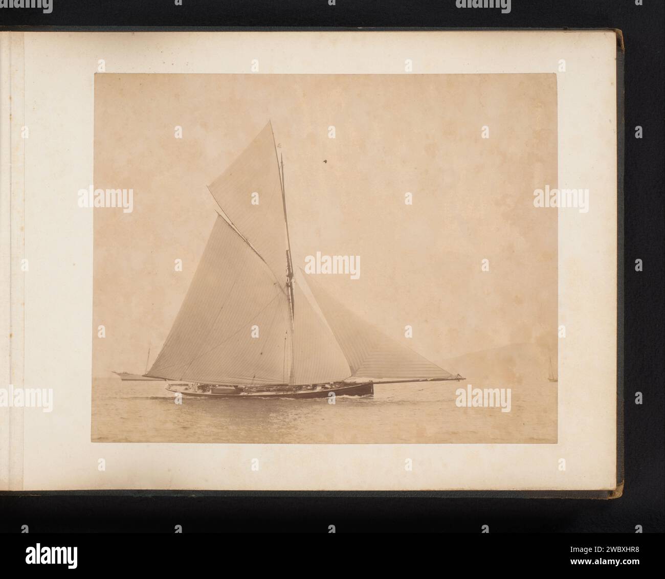 Sailing ship in Water, James Adamson, c. 1880 - c. 1900 photograph This ...