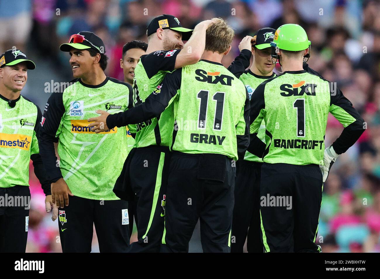 Sydney, Australia, 12 January, 2024. Sydney Thunder player Toby Gray ...