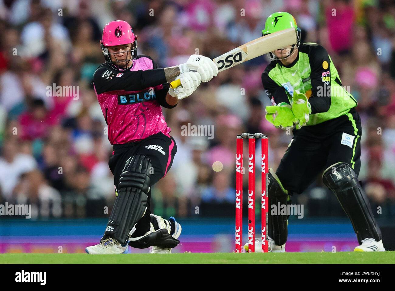 Sydney, Australia, 12 January, 2024. Sydney Sixers player Josh Philippe ...