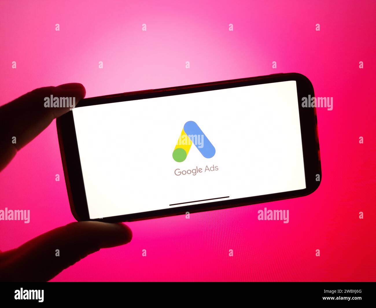 Konskie, Poland - January 12, 2024: Google Ads logo displayed on mobile ...