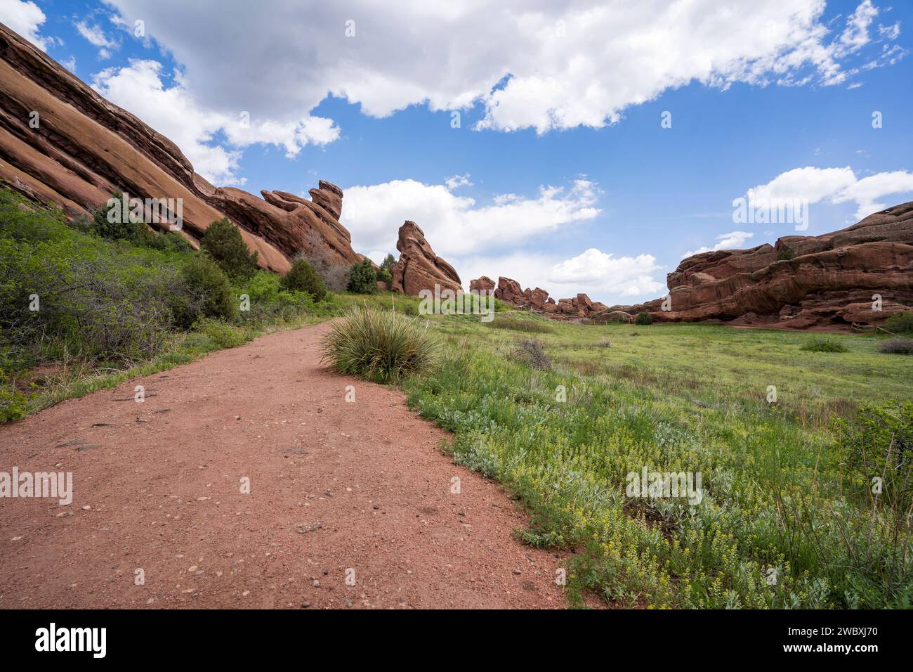 Hiking Trail at Red Rocks Park in Denver, Colorado Stock Photo - Alamy