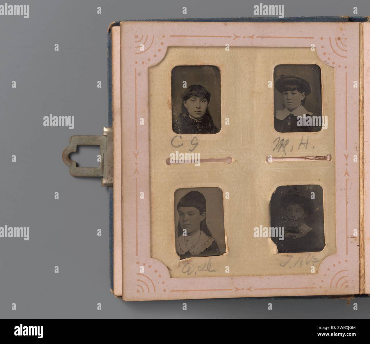 Four portraits of young women, Anonymous, 1855 - 1940 photograph These ...