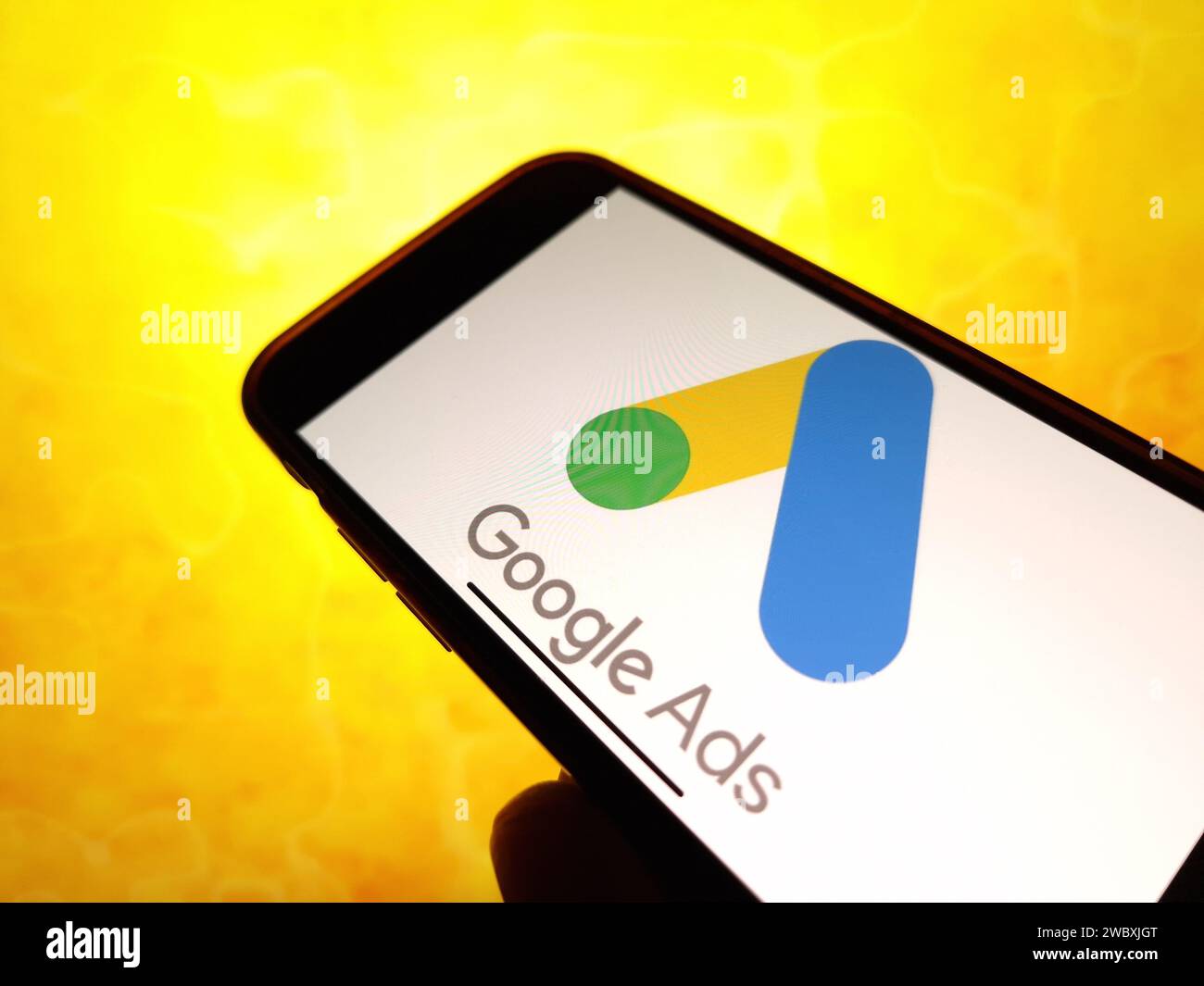 Konskie, Poland - January 12, 2024: Google Ads logo displayed on mobile ...