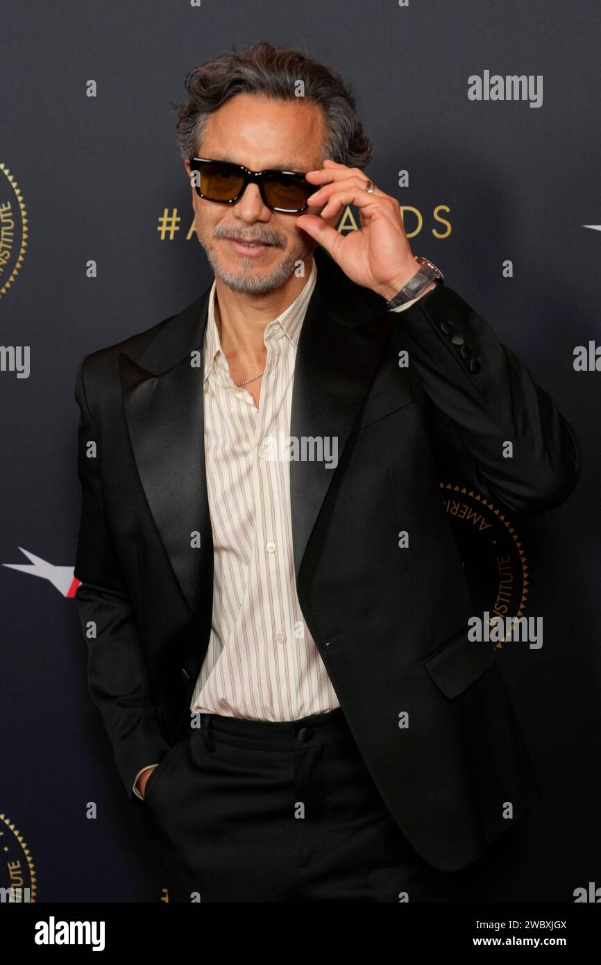 Benjamin Bratt arrives at the AFI Awards on Friday, Jan. 12, 2024, at ...
