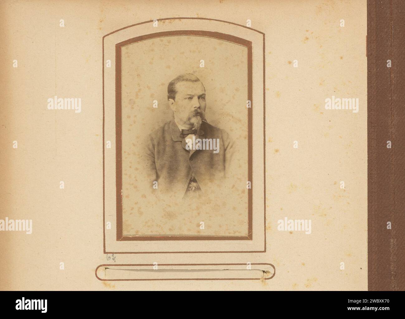 Portrait of a man with mustache and Sik, Anonymous, 1860 - 1900 ...