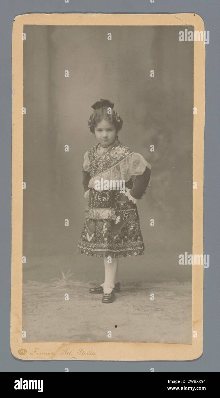 Portrait of a girl in traditional costumes, Franzen Art Studio, c. 1890 ...