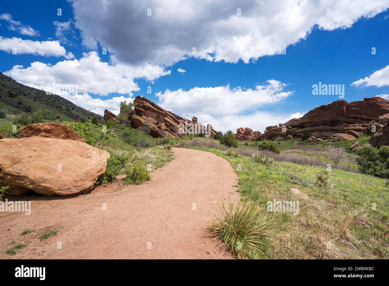 Hiking Trail at Red Rocks Park in Denver, Colorado Stock Photo - Alamy