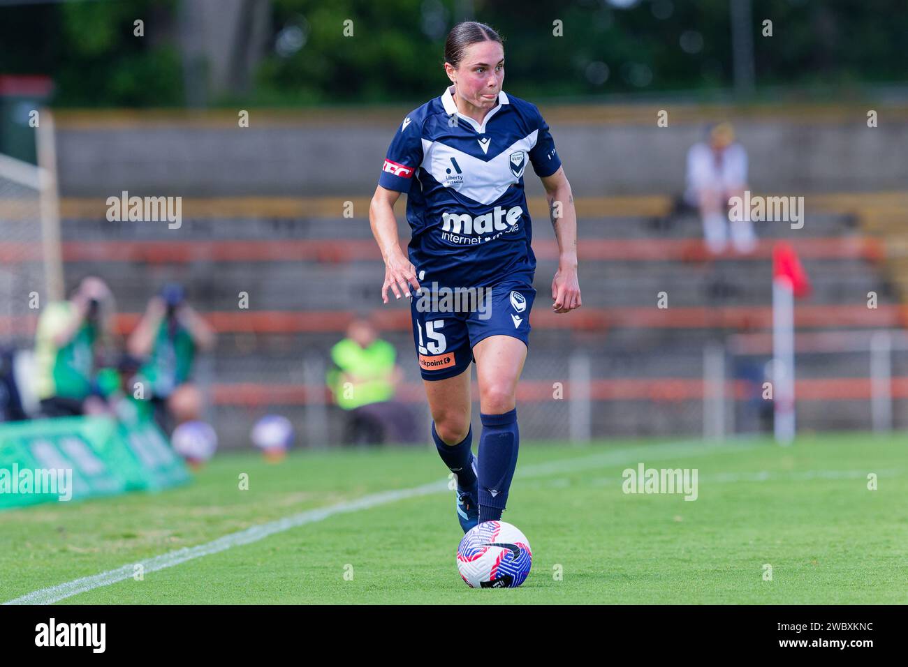 Sydney, Australia. 12th Jan, 2024. Emma Checker of Melbourne Victory ...