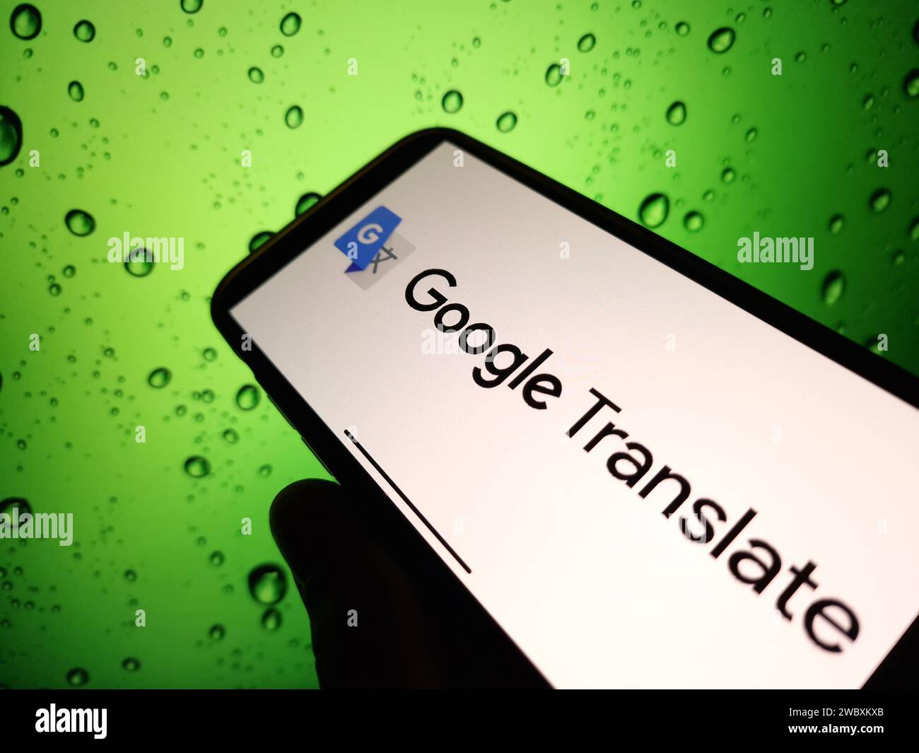 Konskie, Poland - January 12, 2024: Google Translate logo displayed on ...