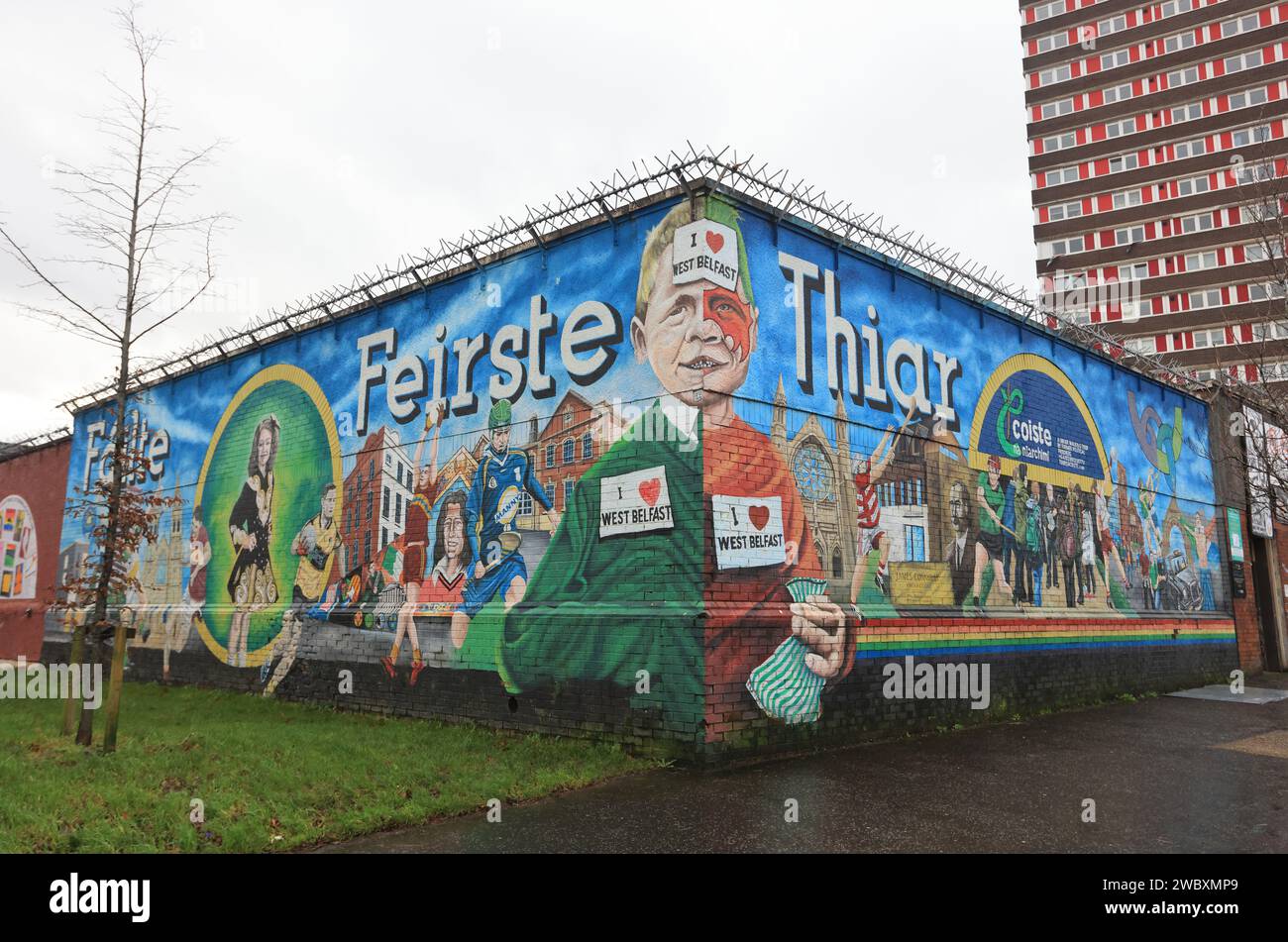 The Divis Tower block on the Falls Road in West Belfast, was built in ...