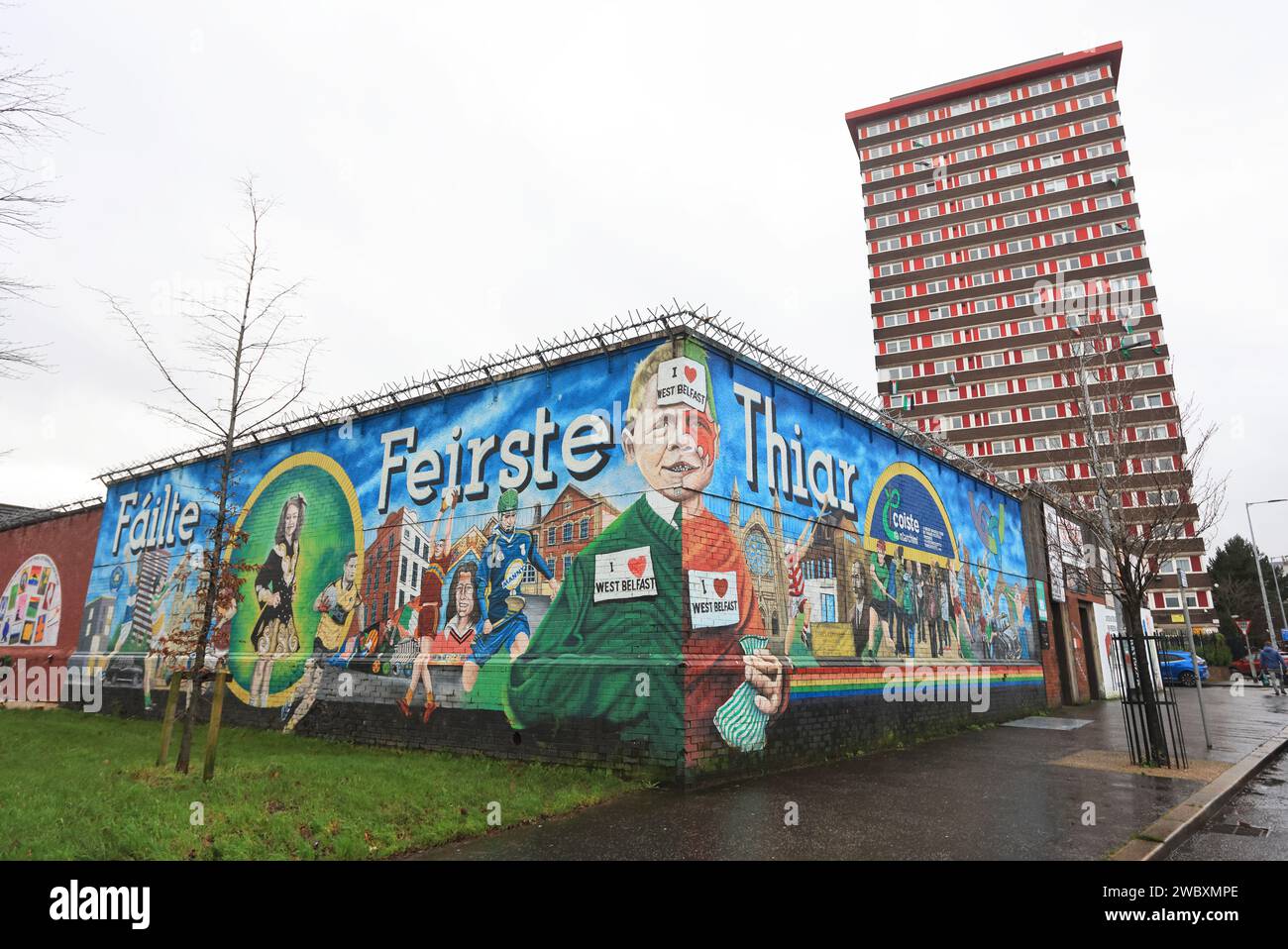 The Divis Tower block on the Falls Road in West Belfast, was built in ...