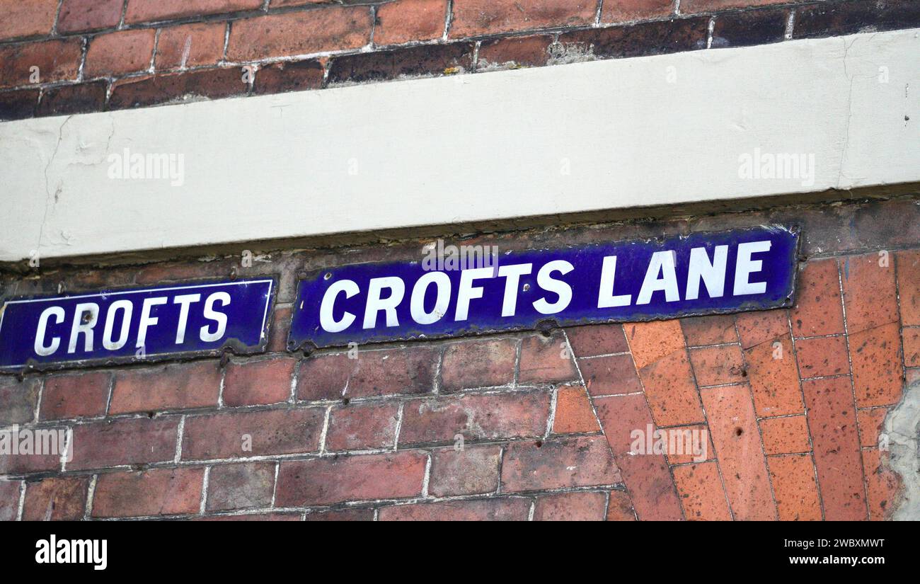 Crofts lane sign hi-res stock photography and images - Alamy