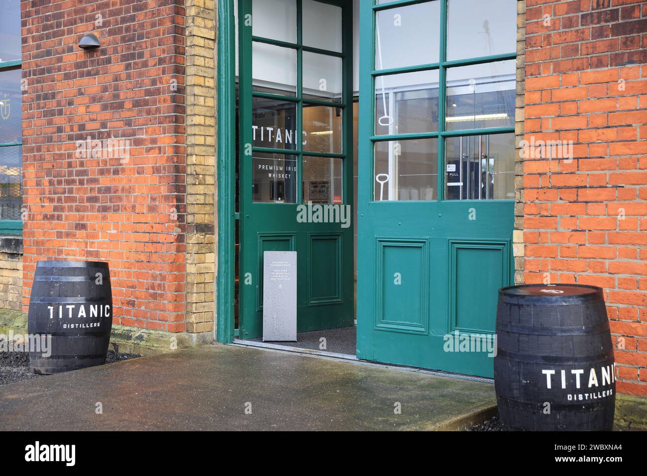 The historic Titanic Distillery at Thompson Dock in the historic ...