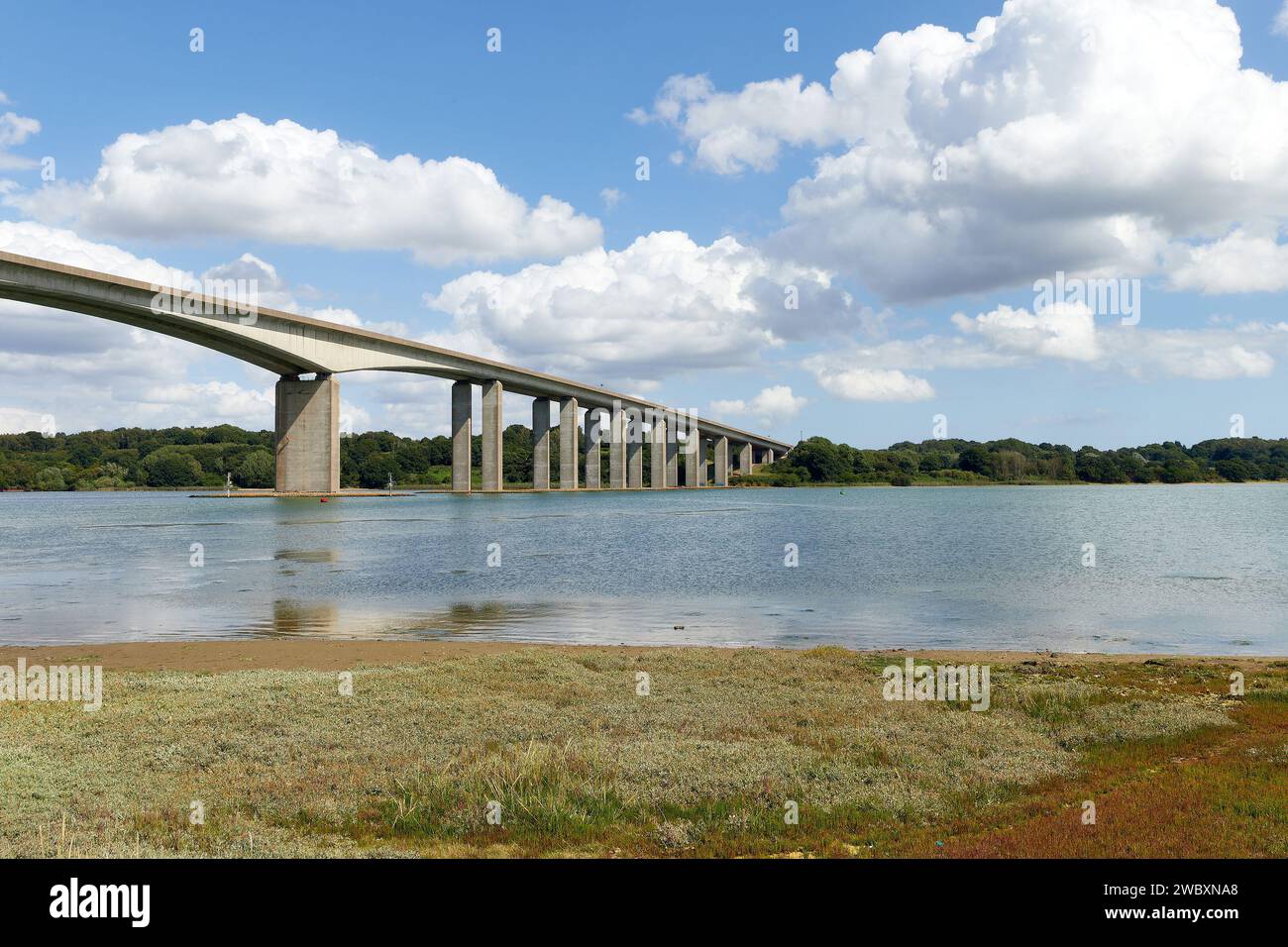 Orwell road bridge carrying the A14, Suffolk Stock Photo - Alamy