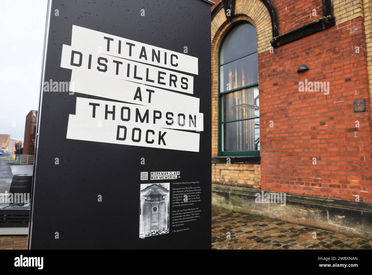 The historic Titanic Distillery at Thompson Dock in the historic ...