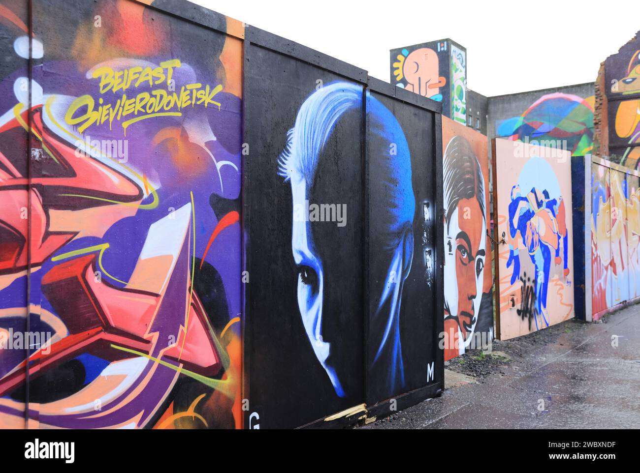 Arty and LGBT friendly Union Street in the Cathedral Quarter in Belfast ...