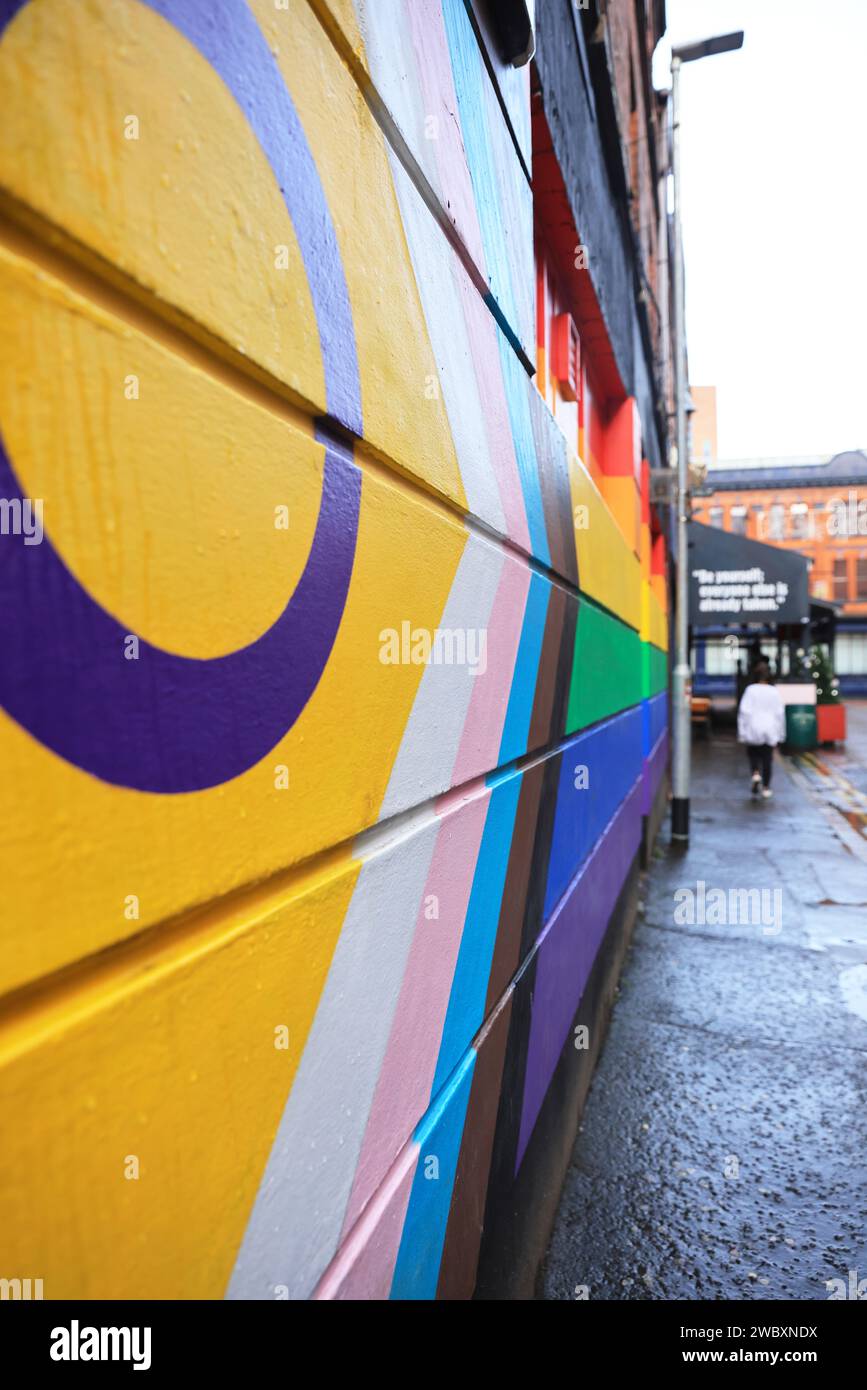 Arty and LGBT friendly Union Street in the Cathedral Quarter in Belfast ...