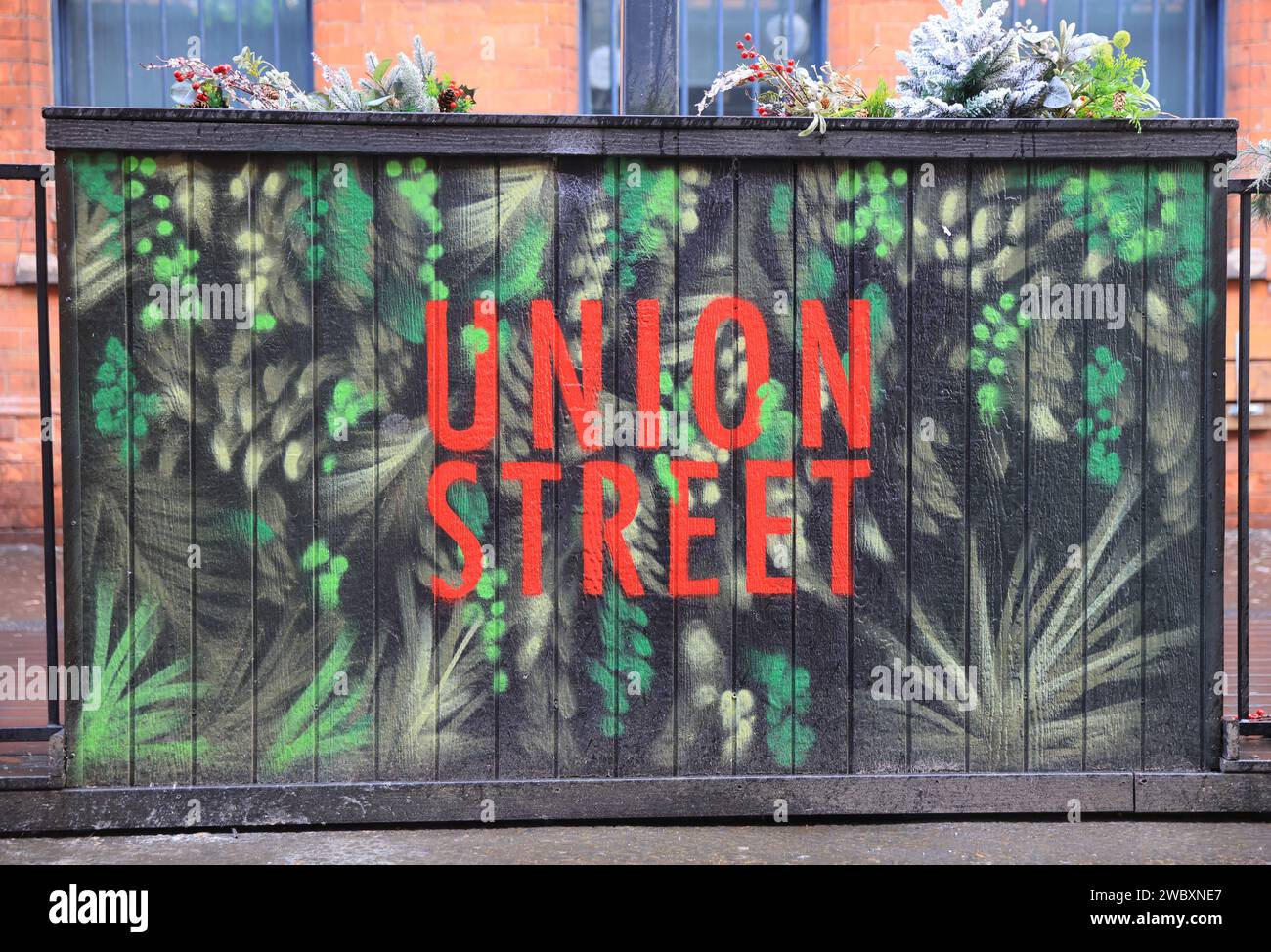 Arty and LGBT friendly Union Street in the Cathedral Quarter in Belfast ...