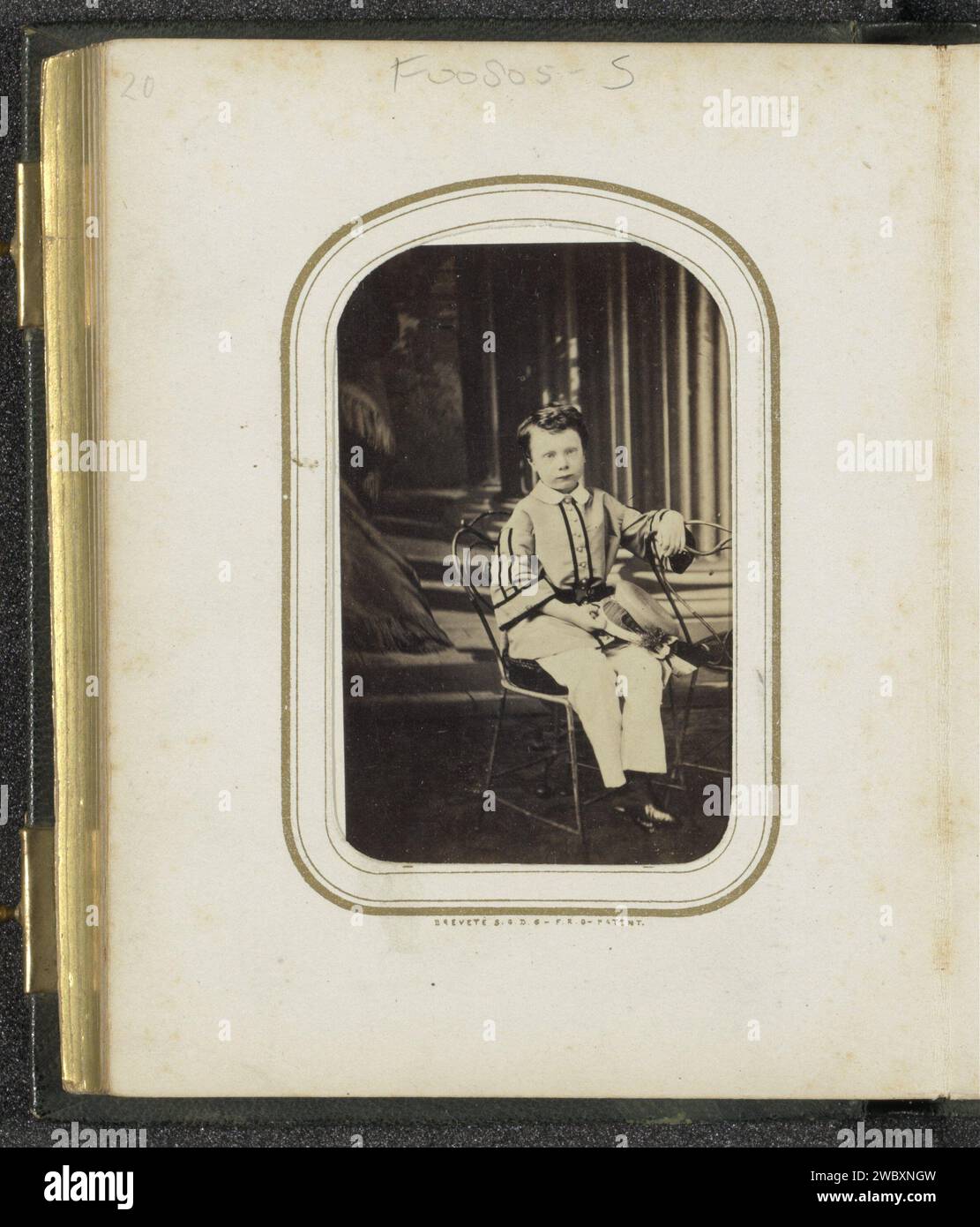 Portrait of Prince Alexander, son of King Willem III, as a child ...