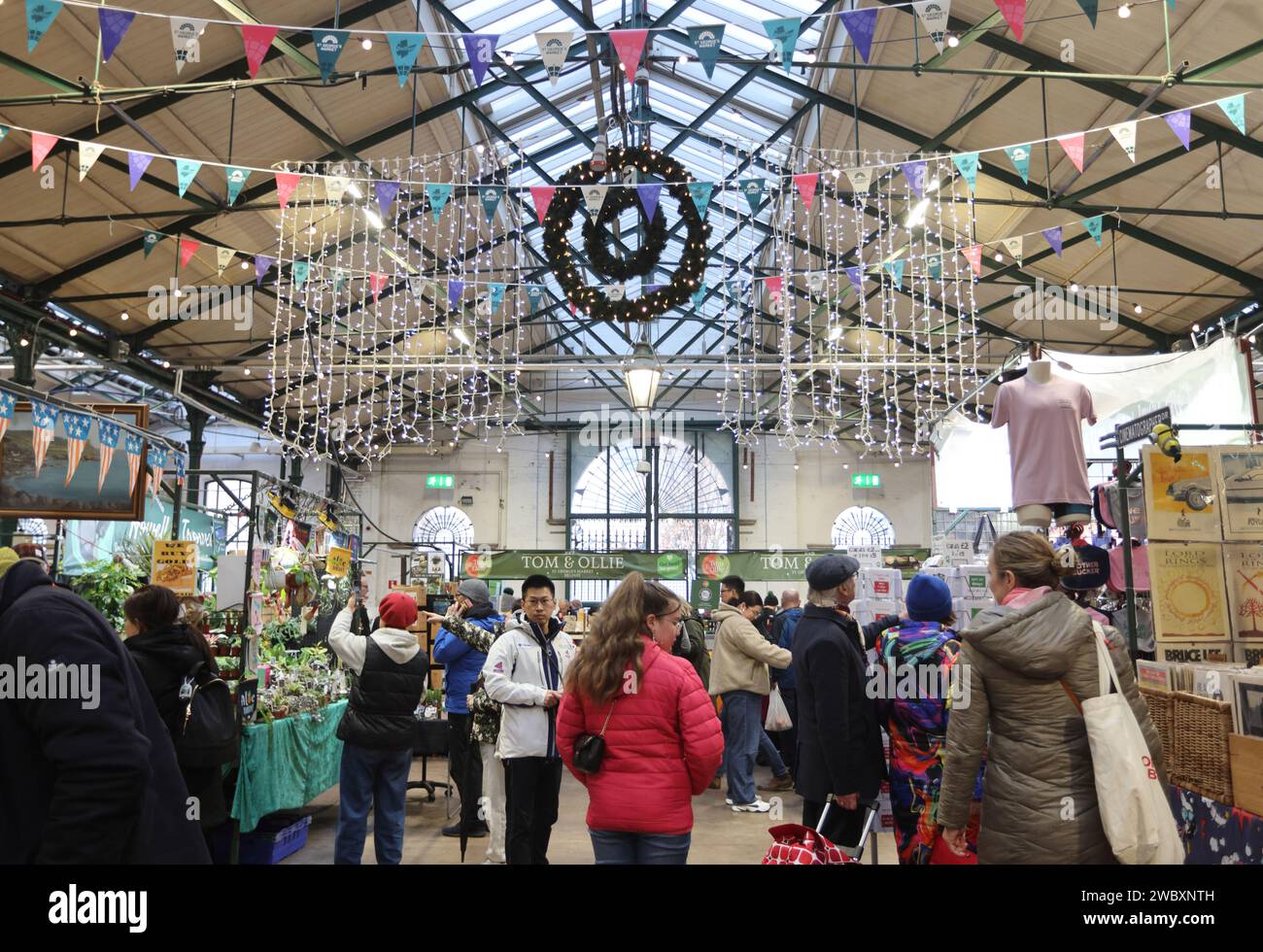 Friday at historical St George's Market at Christmas time with 200 ...