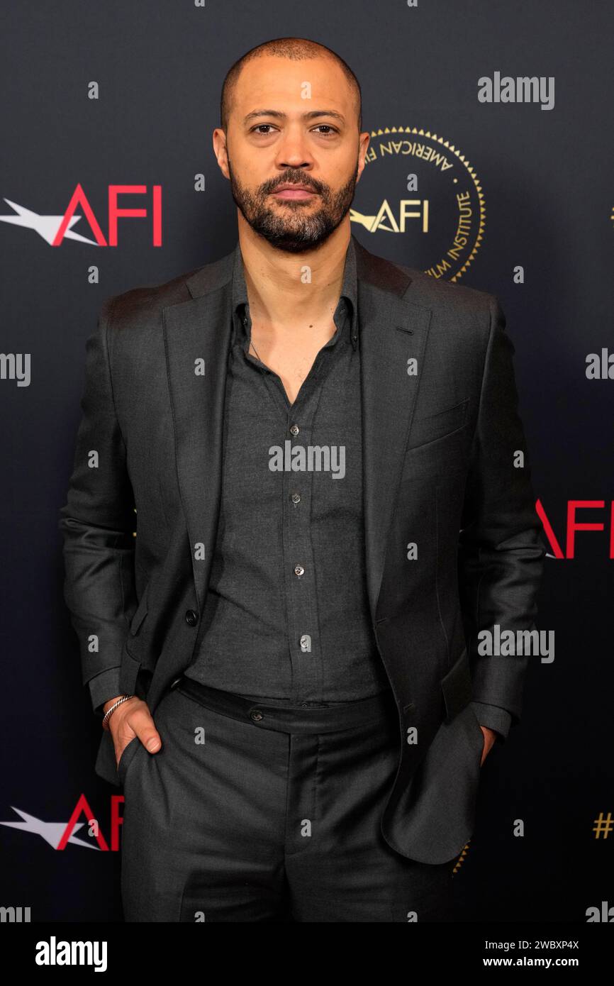 Cord Jefferson arrives at the AFI Awards on Friday, Jan. 12, 2024, at ...