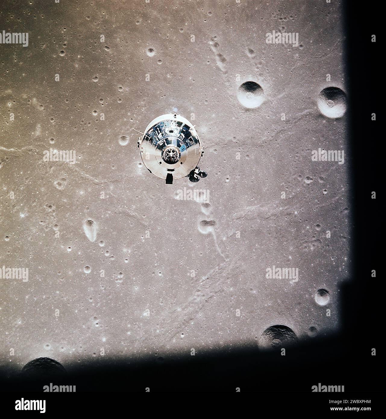 The Apollo 11 Command And Service Modules Photographed From Lunar Module In Lunar Orbit During