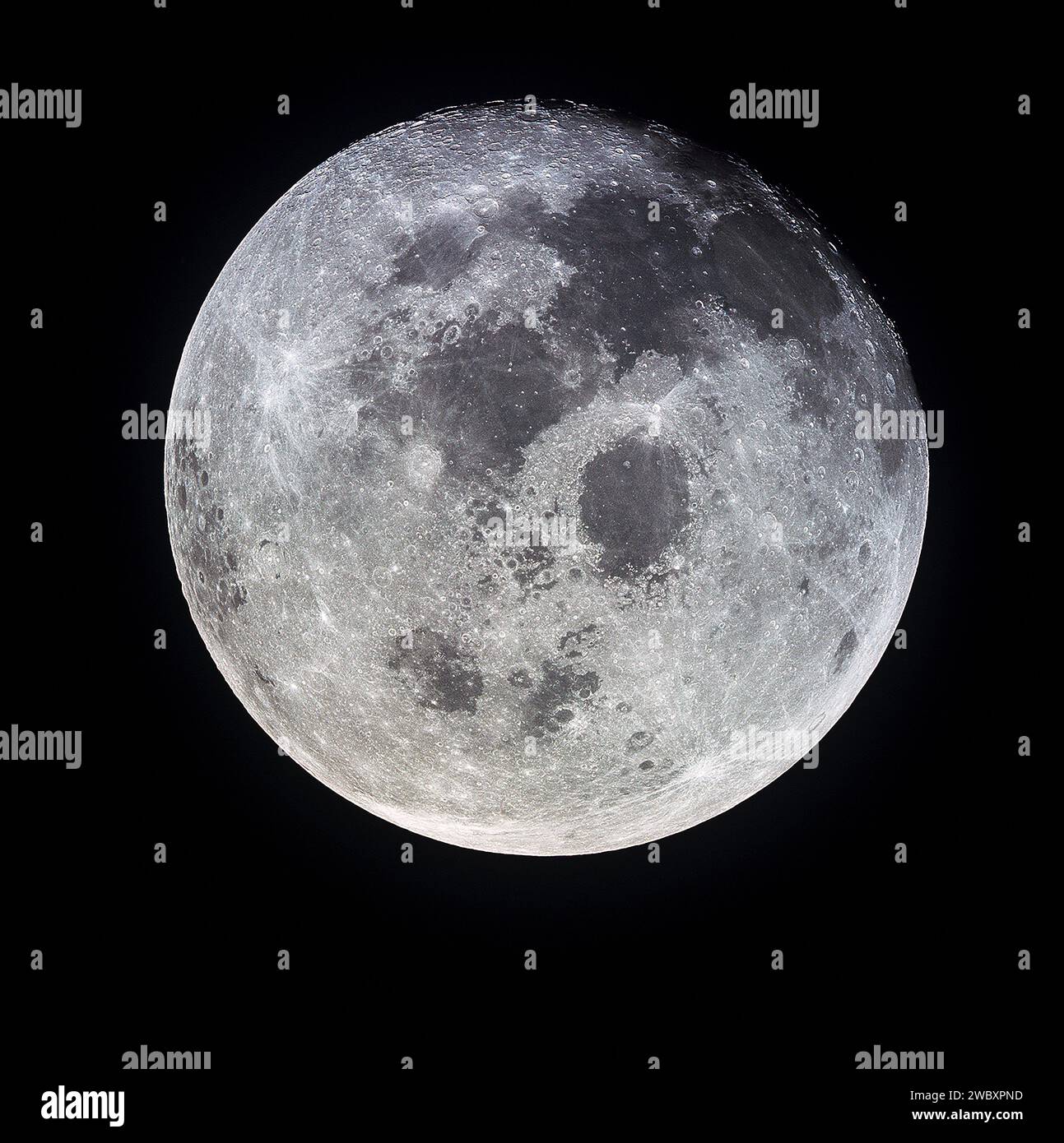 View of full Moon photographed from Apollo 11 spacecraft during its ...