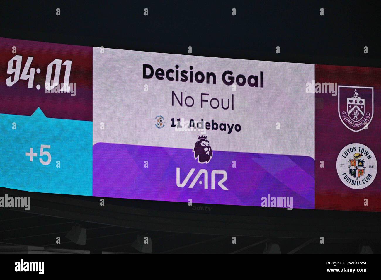 Var screen foul hi-res stock photography and images - Alamy