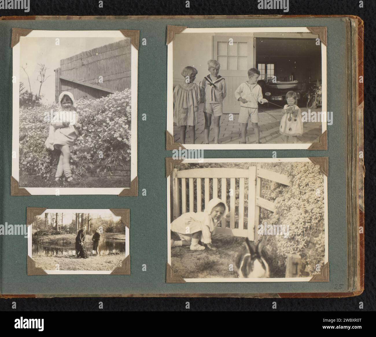 Four photos of children of the Onnen -van den Berg family during a ...