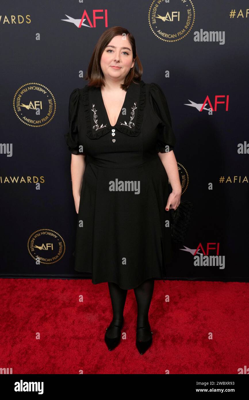Samy Burch arrives at the AFI Awards on Friday, Jan. 12, 2024, at the ...