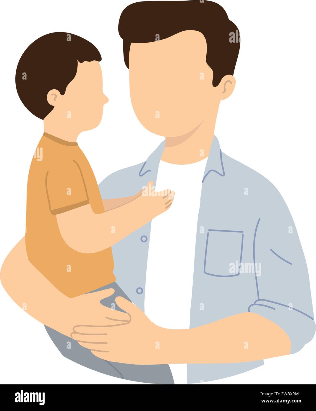 Father cartoon hi-res stock photography and images - Alamy