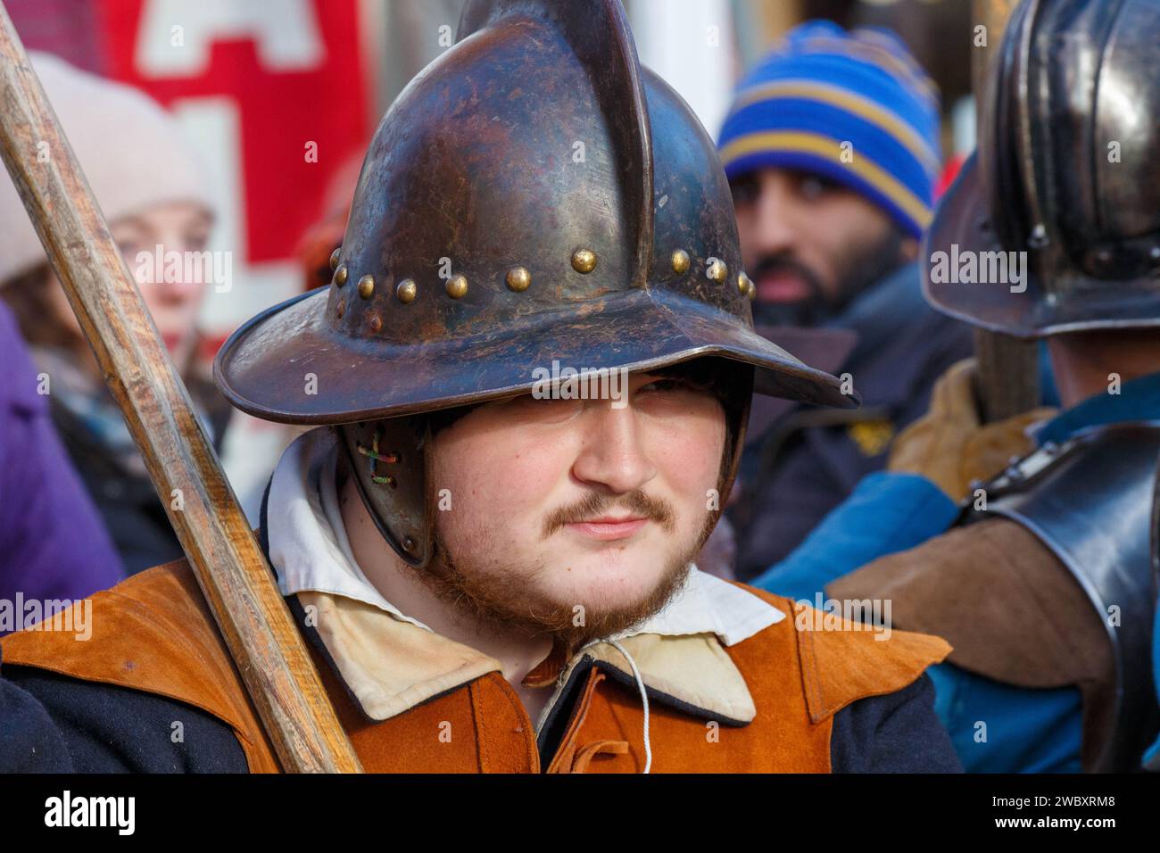 Civil War reenactors taking part in the annual Battle of Nantwich Stock ...