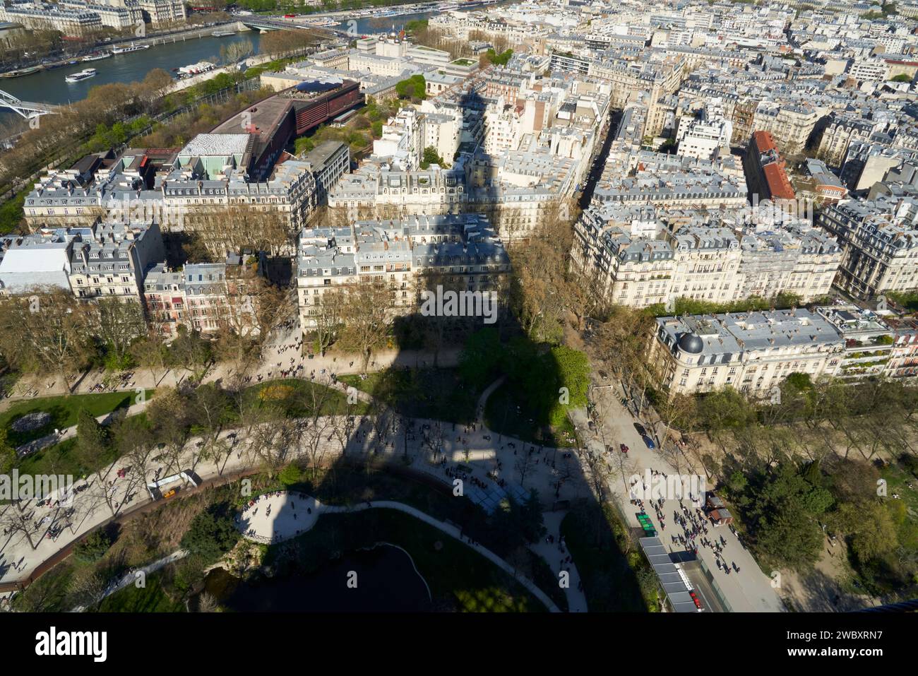 Eiffel tower and shadow and aerial hi-res stock photography and images ...