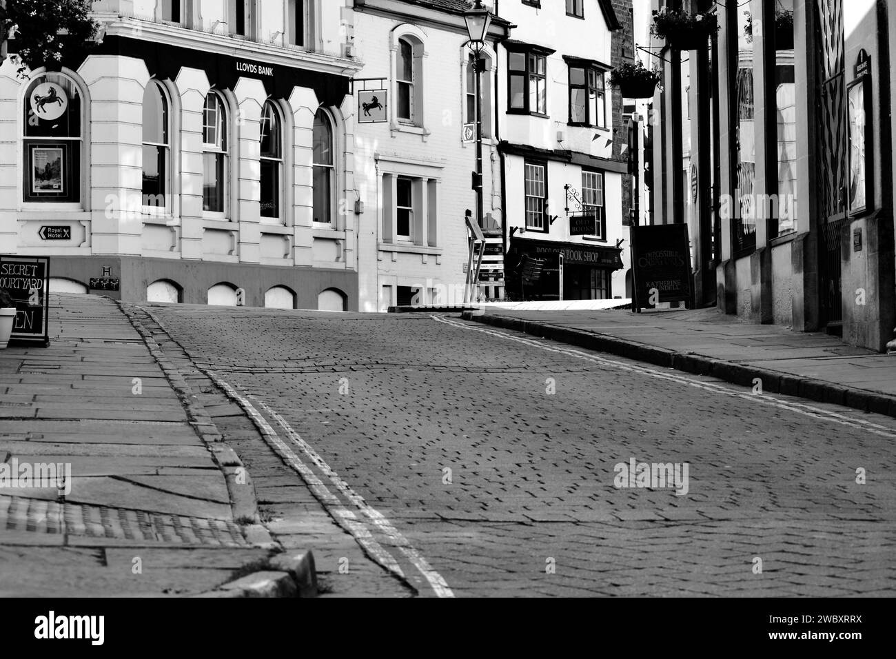 Ross On Wye, Herefordshire, England Sept 24 2023: The high street and ...